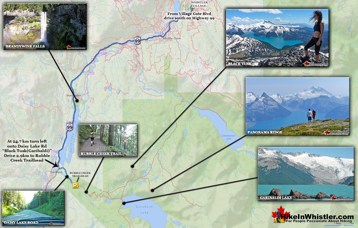 Garibaldi Provincial Park Map – Garibaldi National Park Map – BDNE
