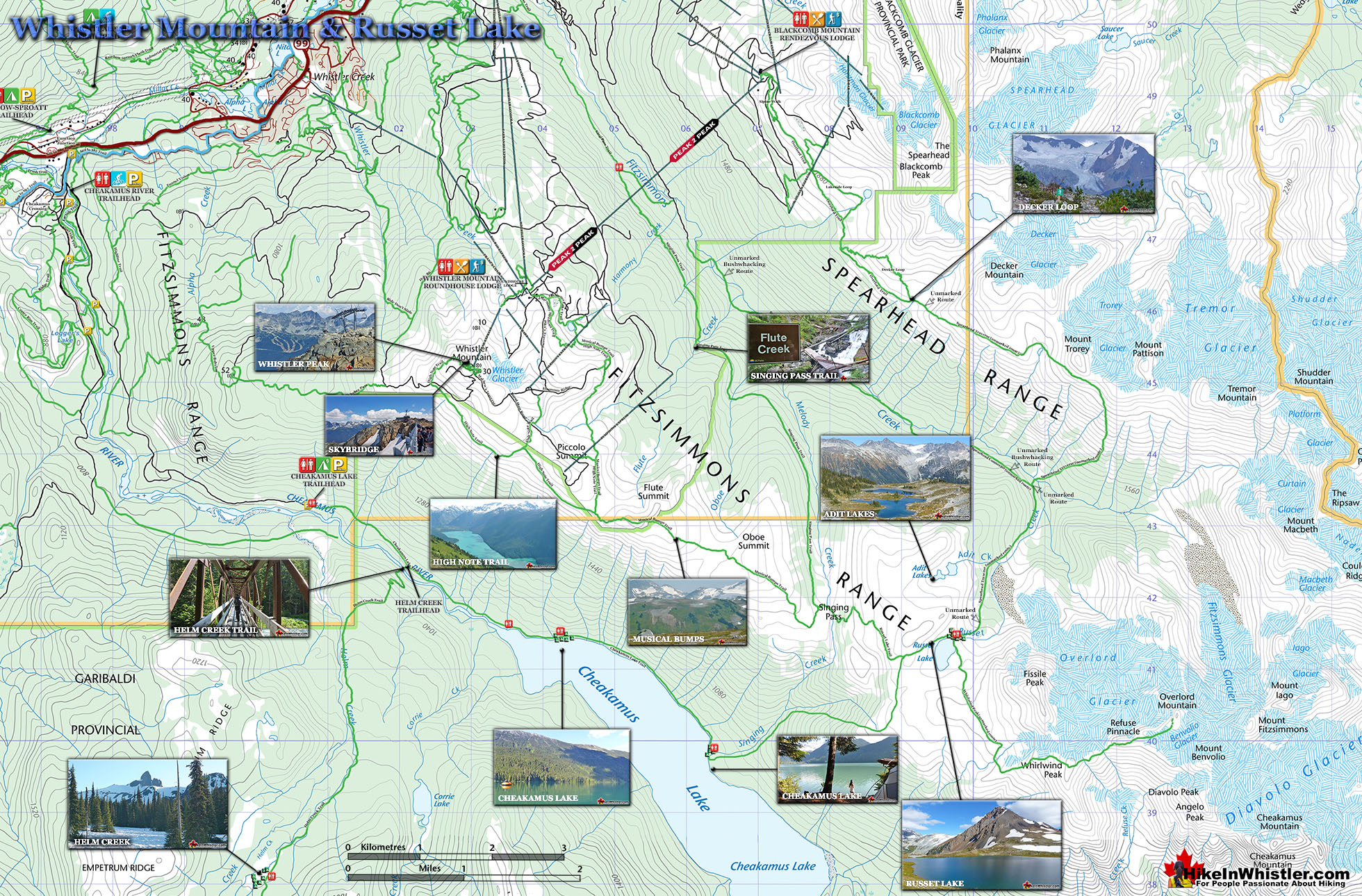 Whistler Mountain Map